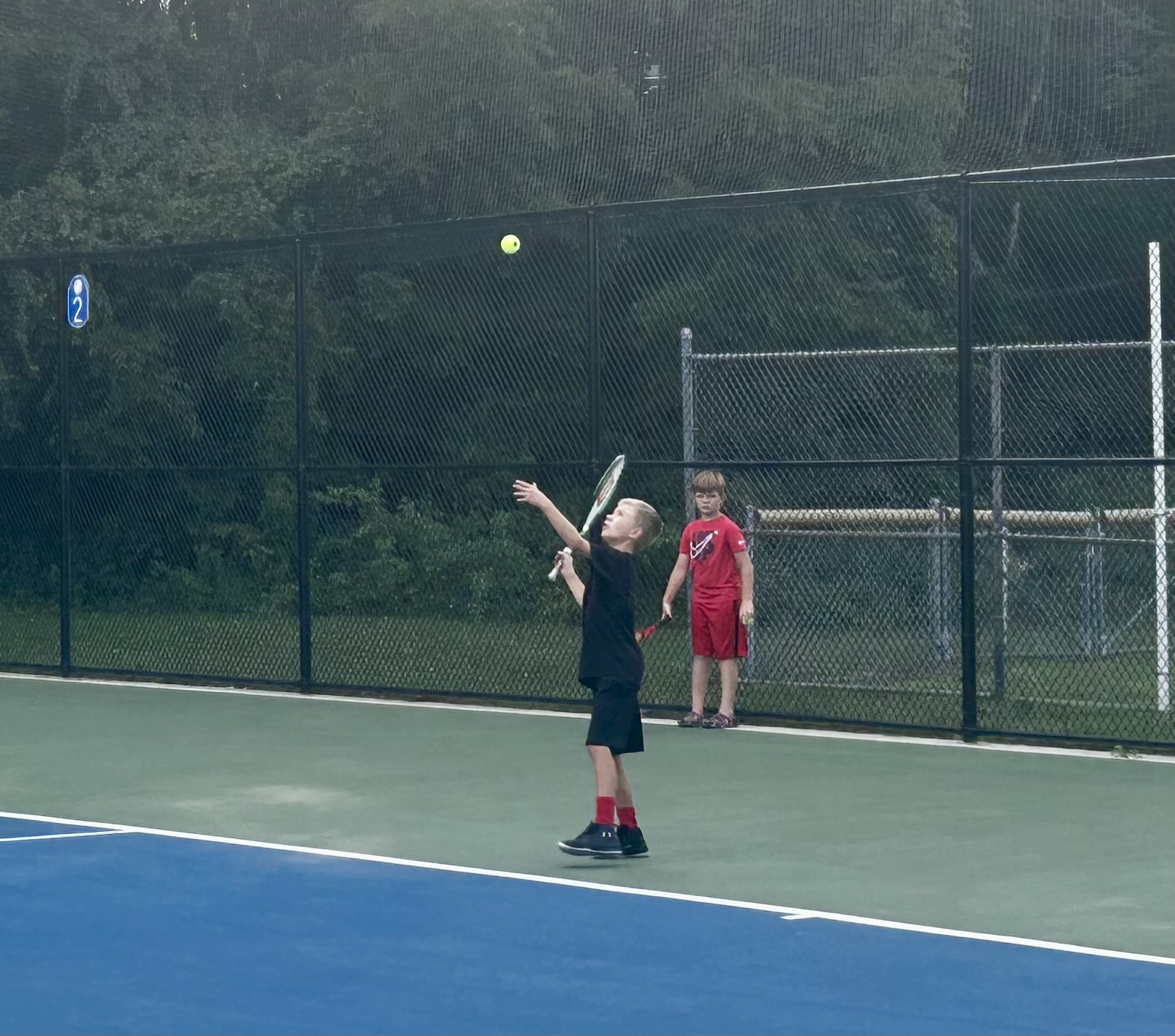 Big Rapids, Michigan youth tennis lessons in full swing