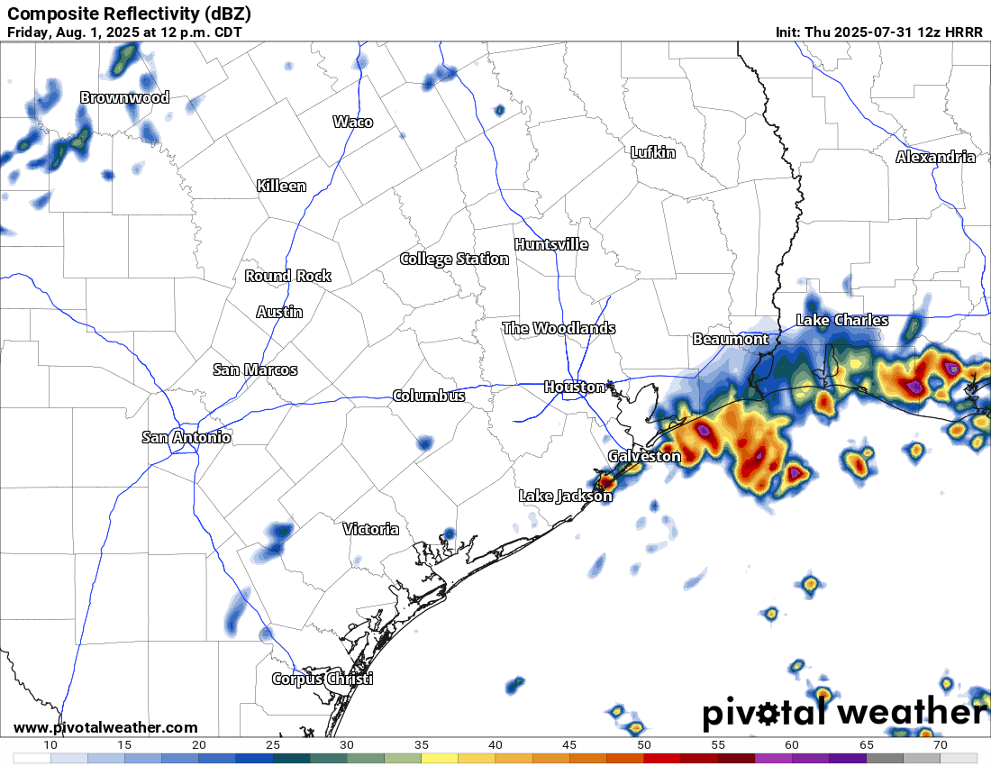 Houston rain, heat likely with weak cold front. Here's a timeline.