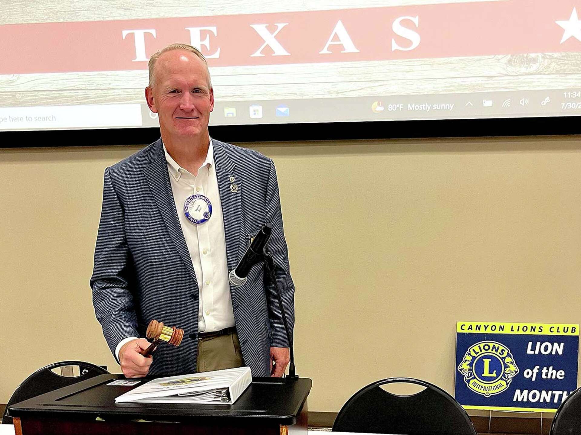 Lions Club President Dennis Rice serves Canyon with 'pride'