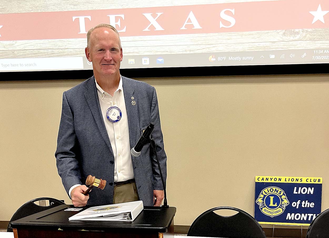 Lions Club President Dennis Rice serves Canyon with 'pride'