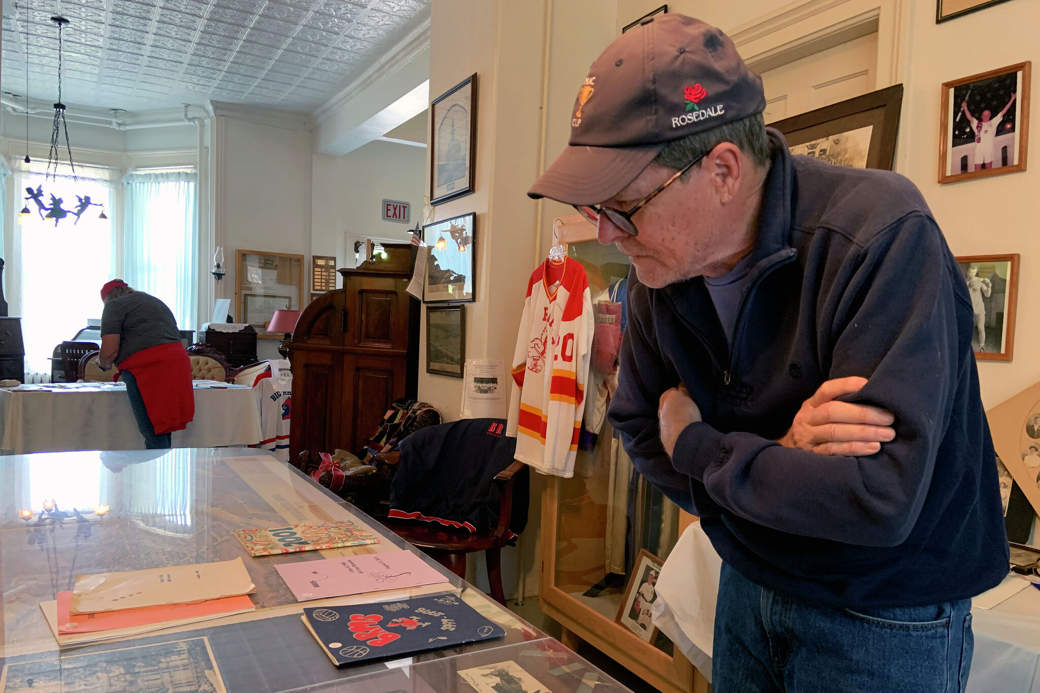 Mecosta County museum host display for Big Rapids alumni