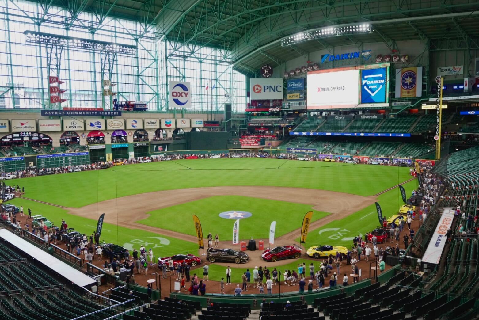 Houston's Daikin Park hosts first-ever car show in MLB stadium