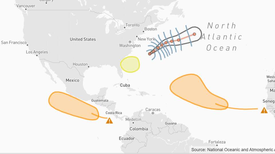 Hurricane tracker: Track Tropical Storm Dexter's path in the Atlantic