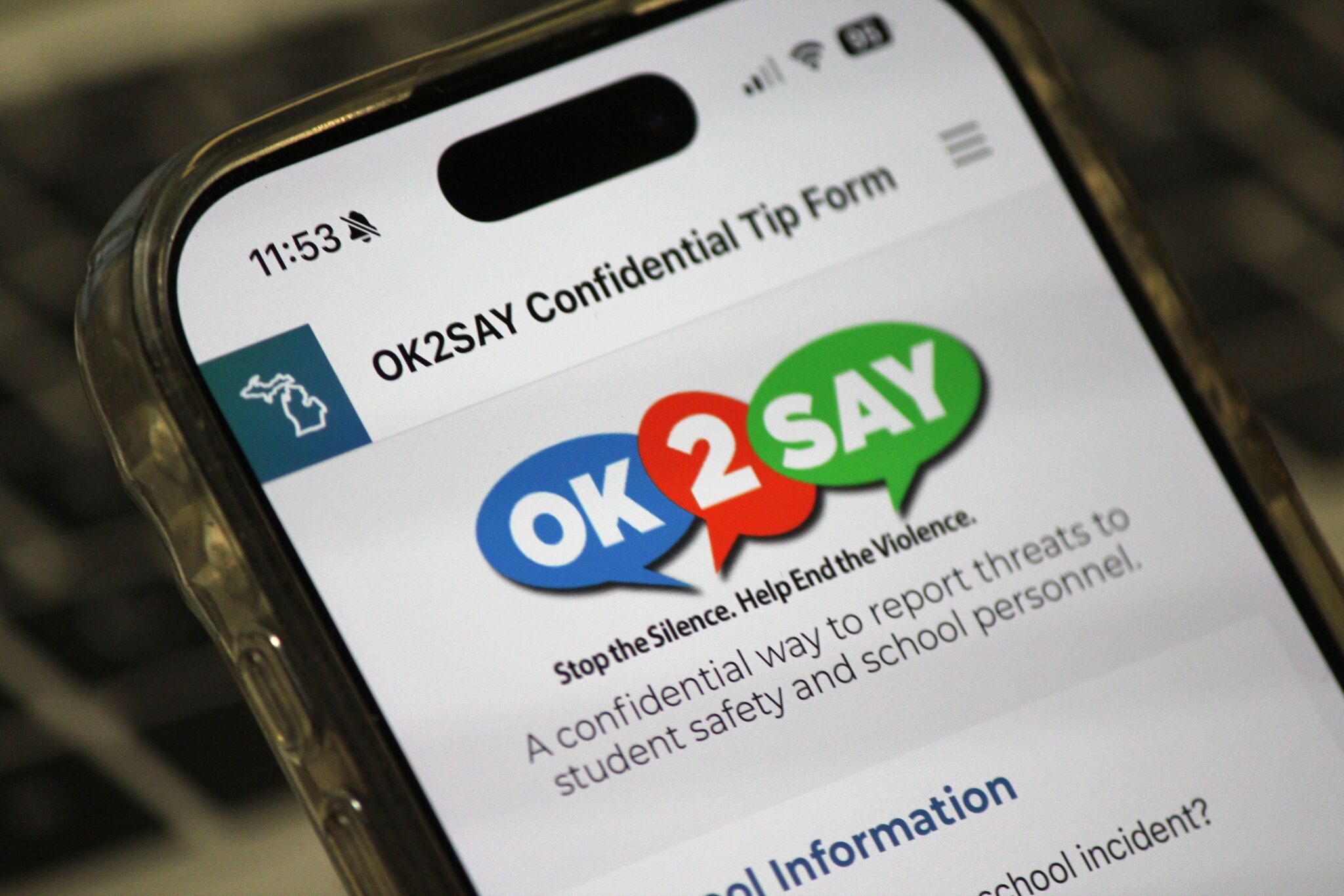 Michigan's OK2SAY student tip line sees increase in reports