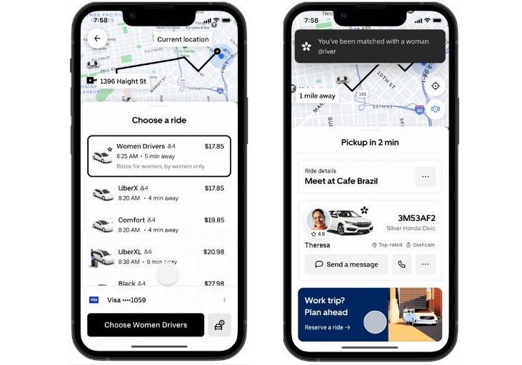 Uber Announces Women Preferences