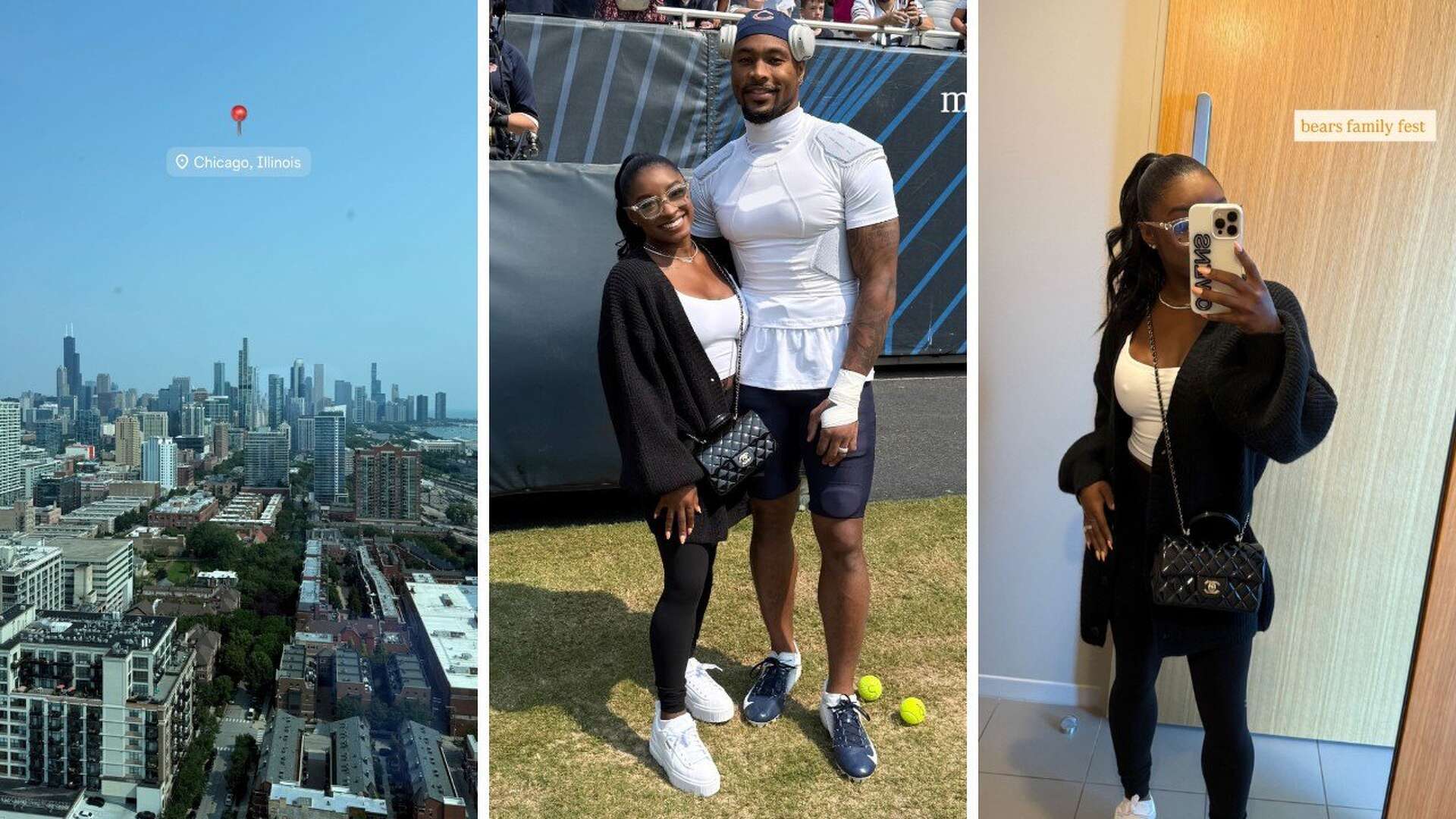Simone Biles Makes Herself at Home in Chicago Ahead of NFL Season—After ...