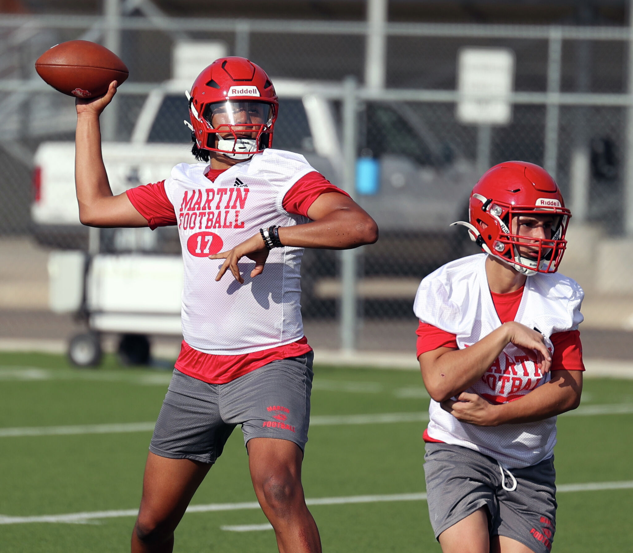 Photos: Martin Tigers start football practices