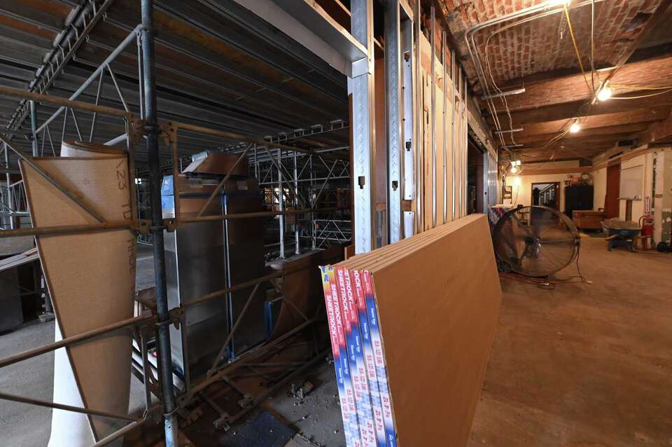 How are renovations going at the Troy Savings Bank Music Hall?