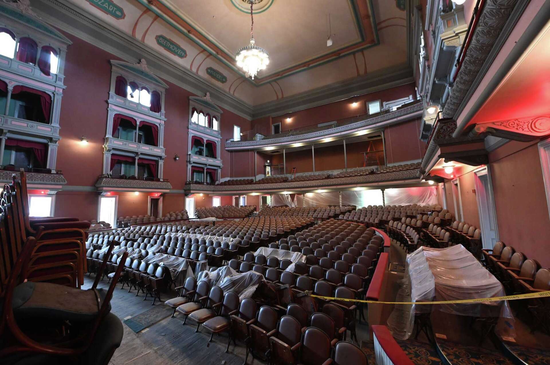 How are renovations going at the Troy Savings Bank Music Hall?