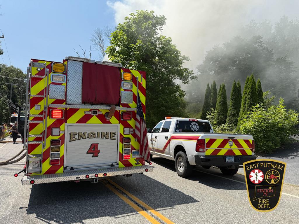 Person in Killingly airlifted to hospital after house fire, police say