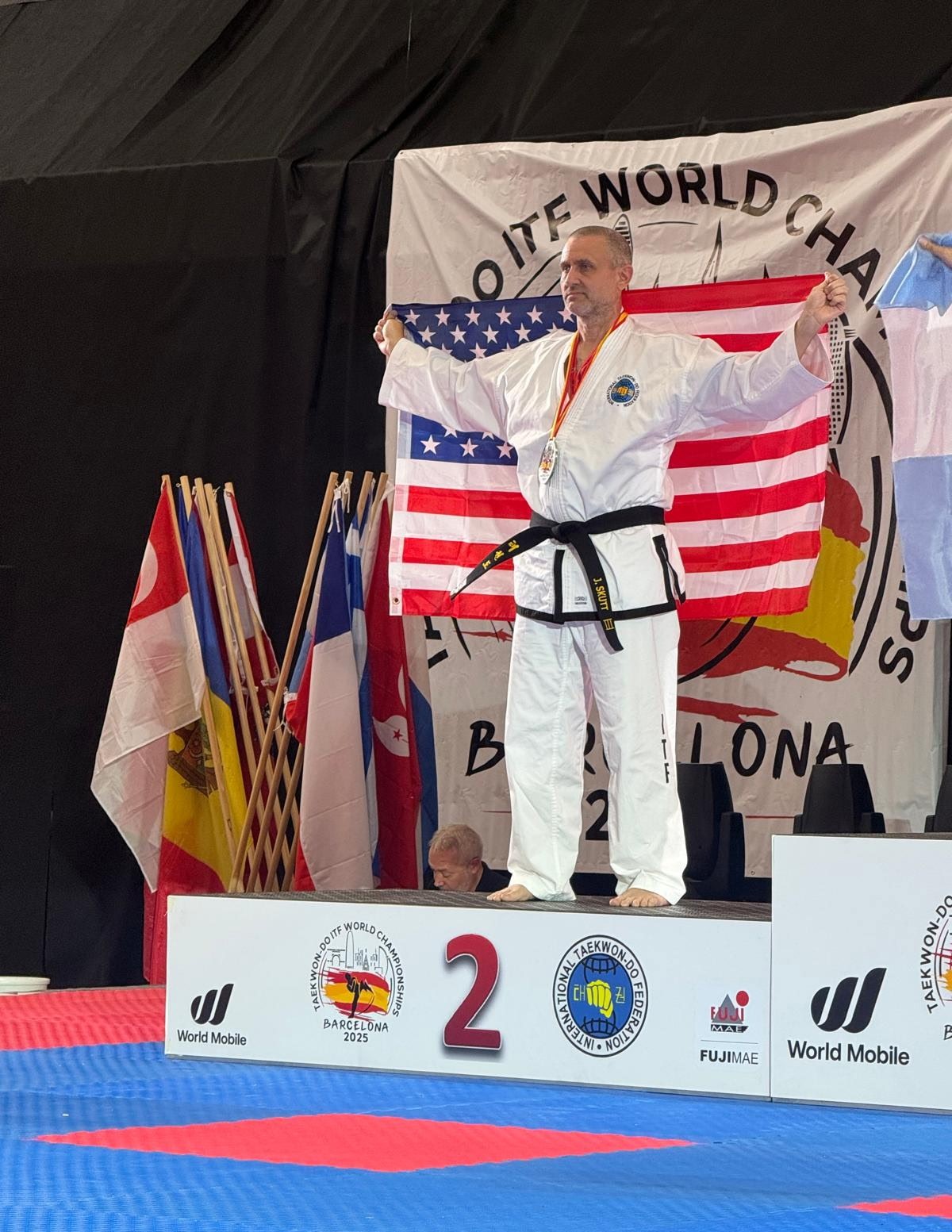 Midland's Skutt wins silver at world taekwon-do event