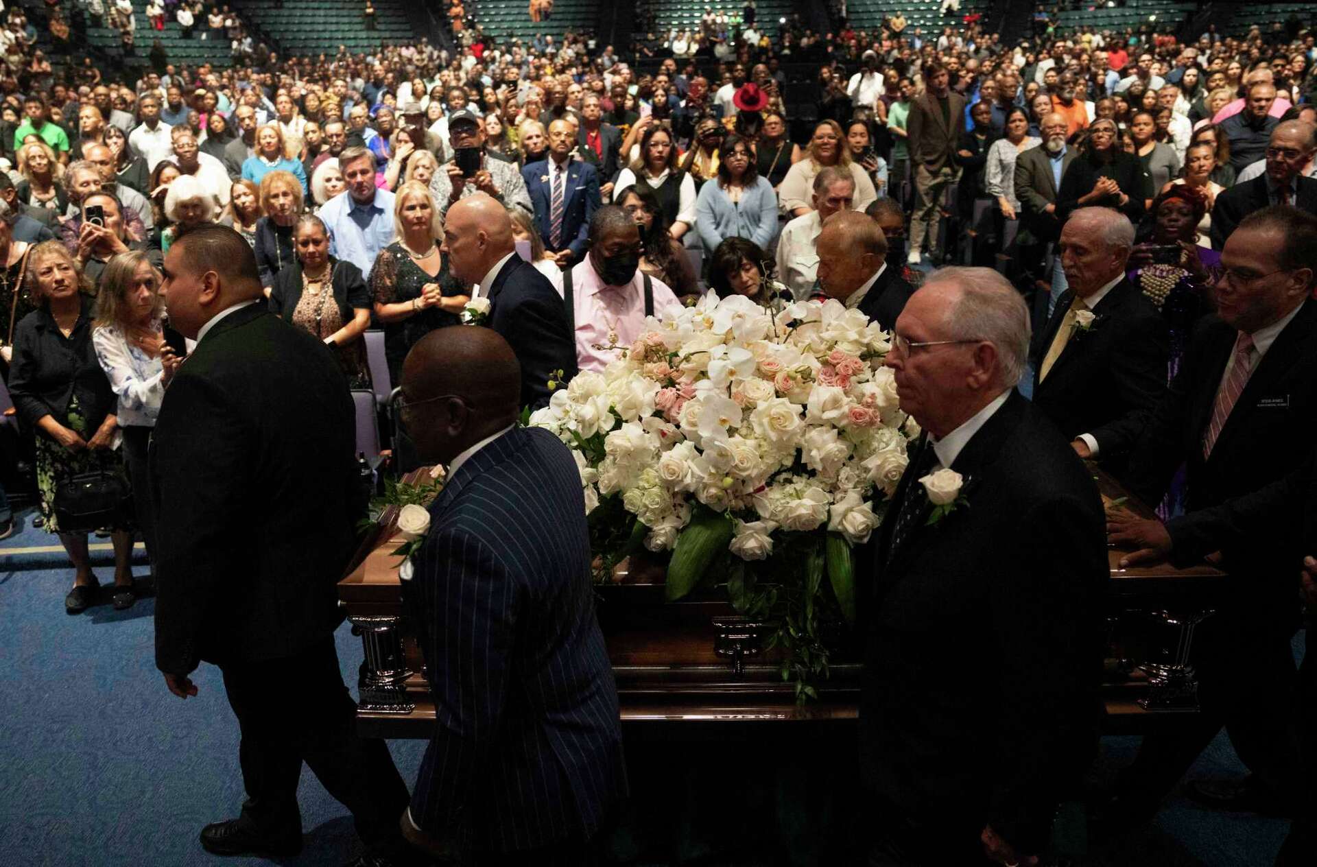 Houston mourns Dodie Osteen at packed Lakewood Church memorial