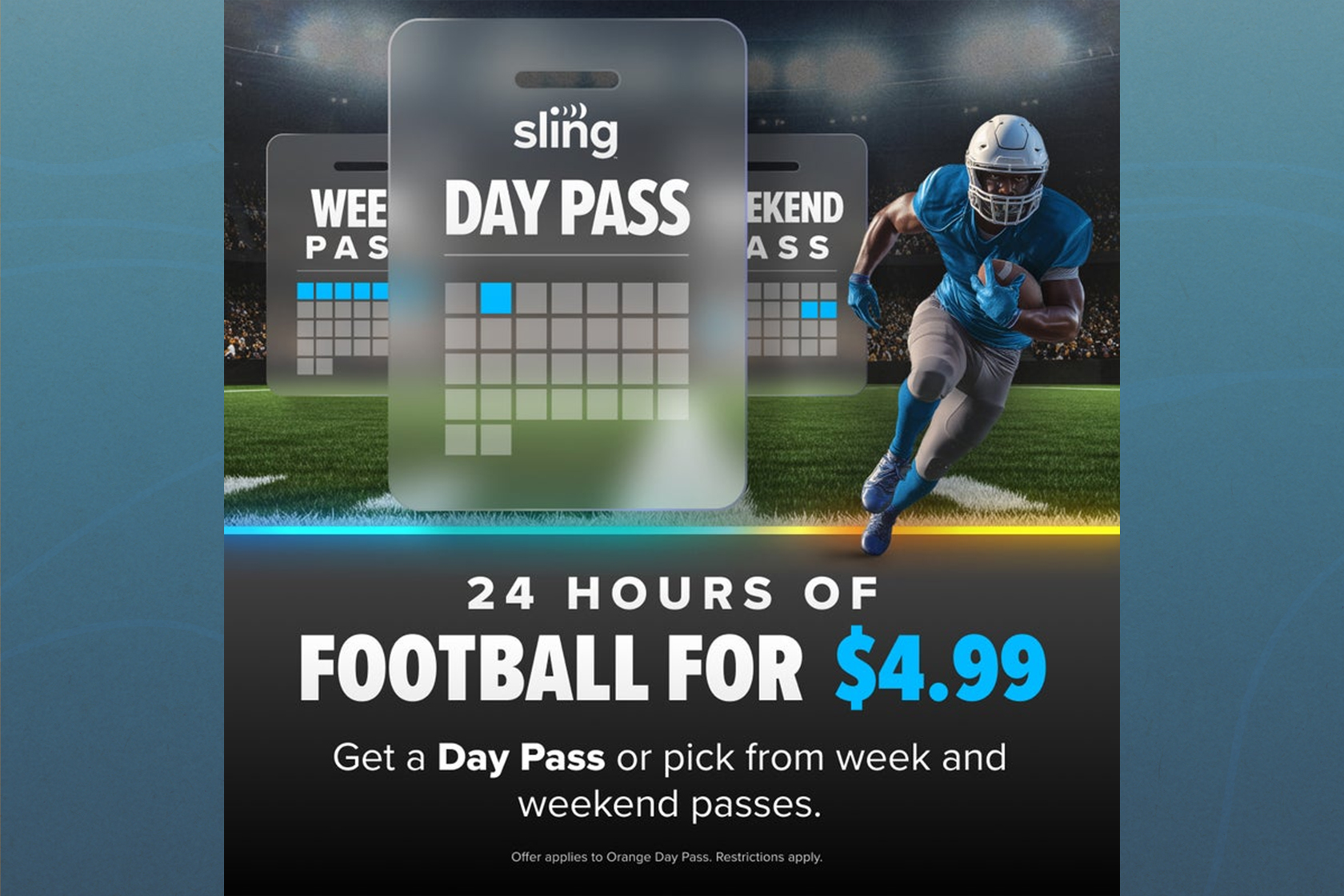 Sling TV’s new flexible passes start at just $4.99