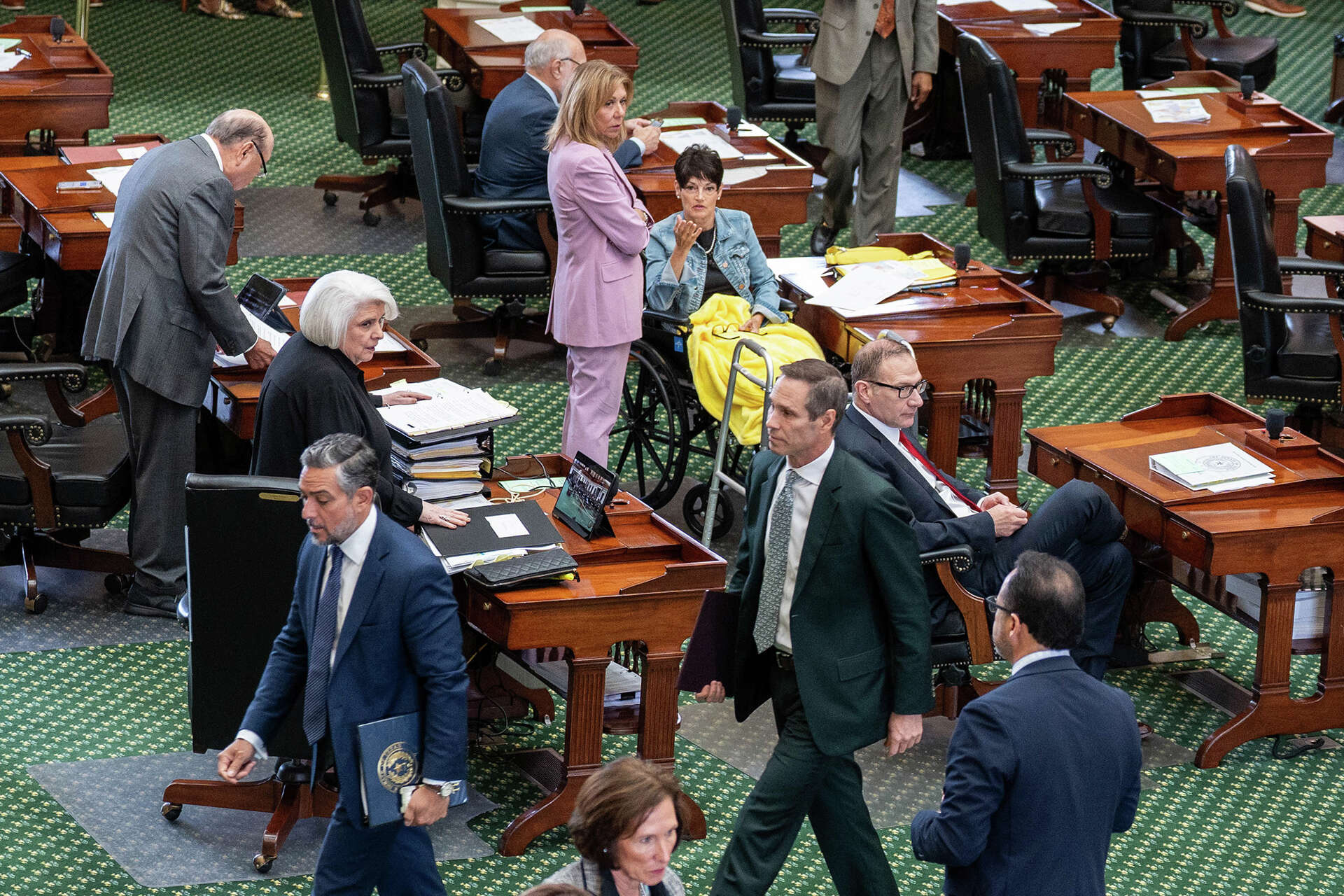 Texas Senate Democrats stage symbolic walkout to protest redistricting