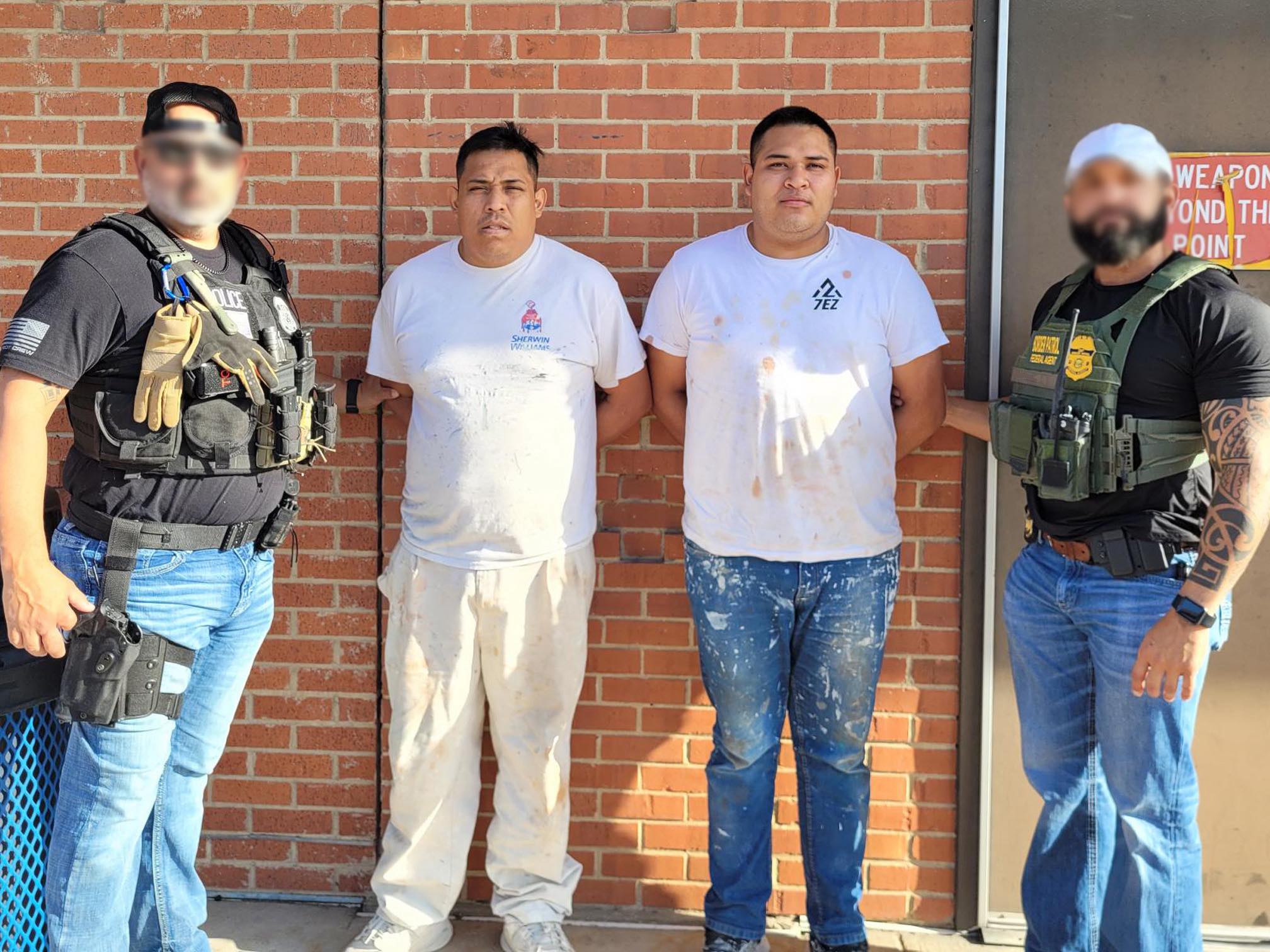 Laredo Sector BP agents arrest migrants wanted for murder in Mexico