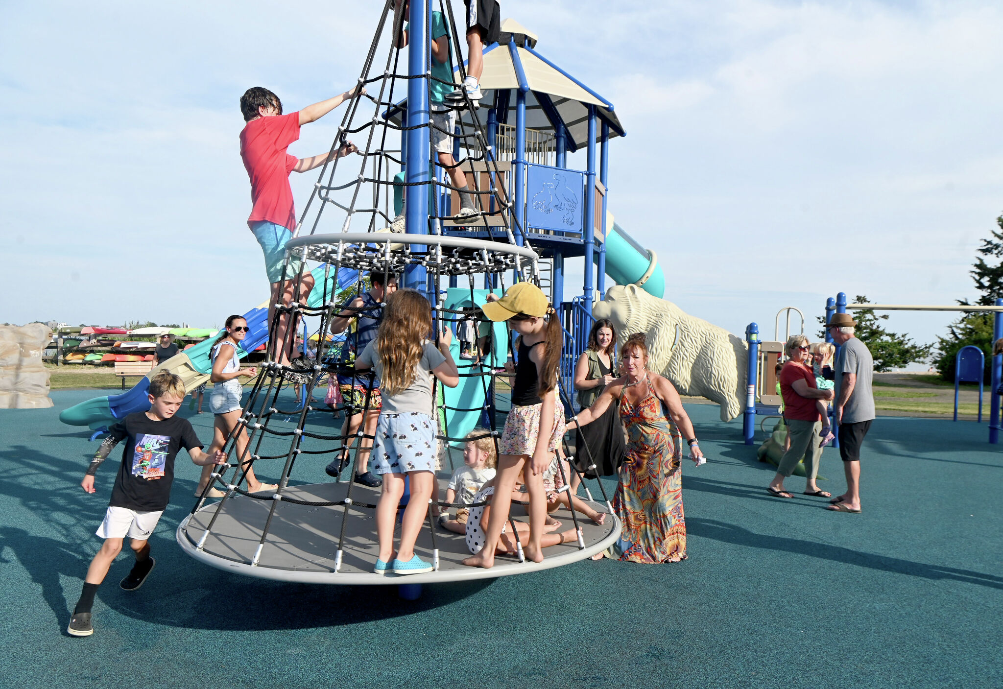 Guilford unveils complete makeover of Jacob Beach playground