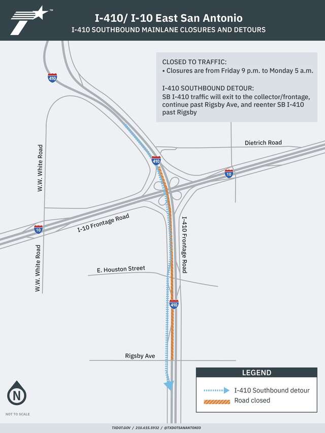 TxDOT warns of Loop 410 closure before flyover ramp launch