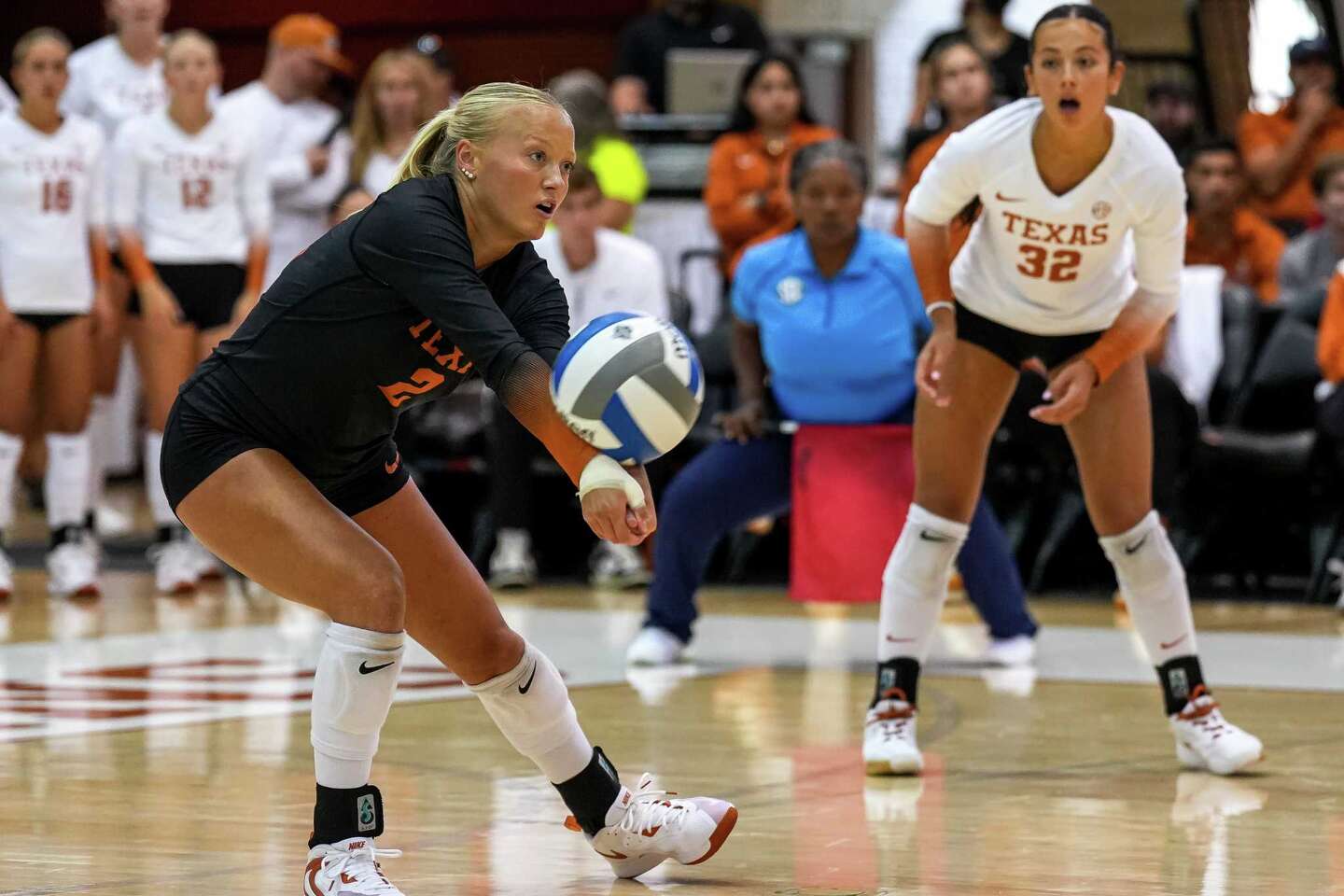 Torrey Stafford helps Texas volleyball beat Creighton in opener