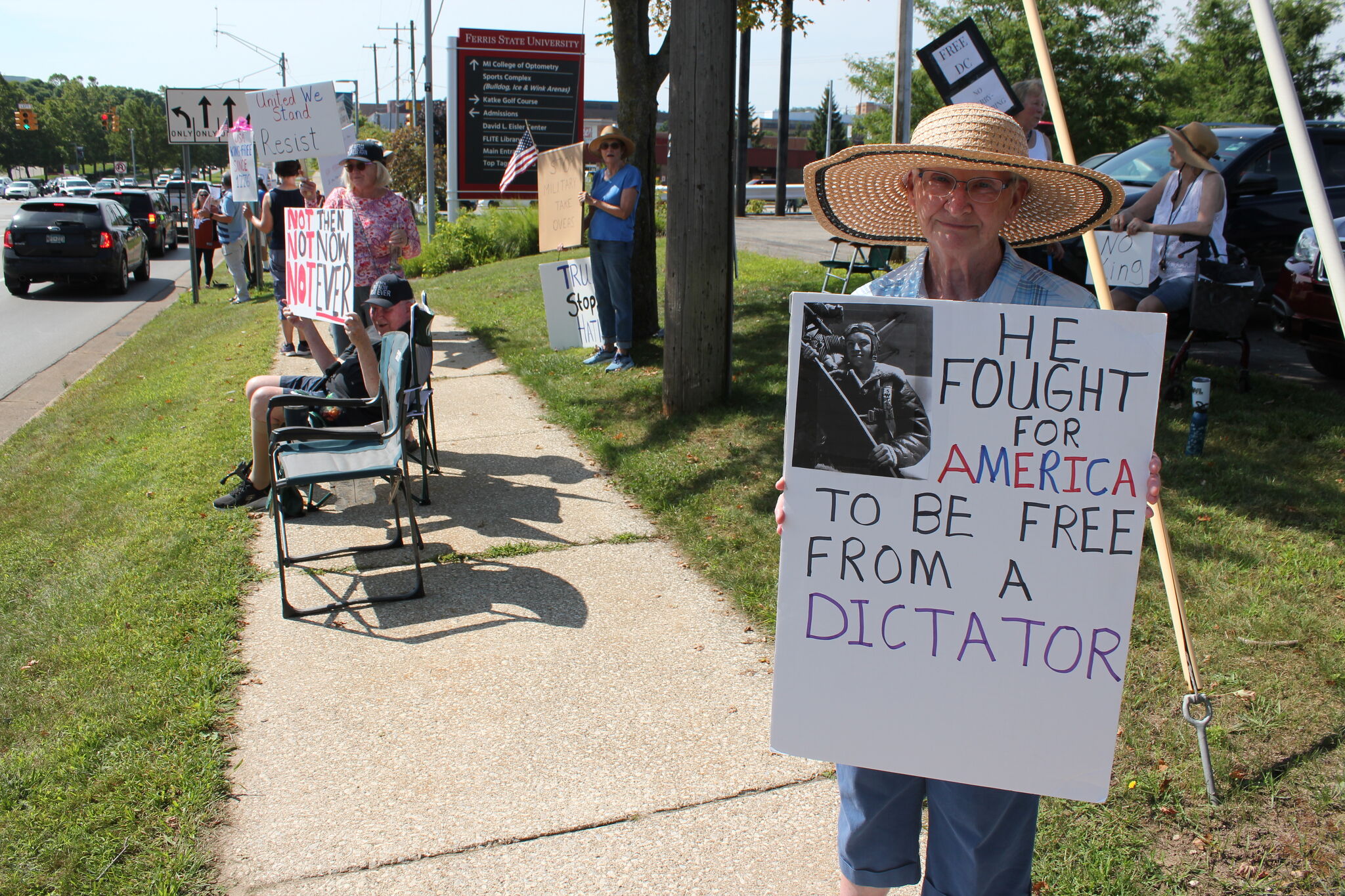Regular Big Rapids Michigan protests aim to speak out against Trump