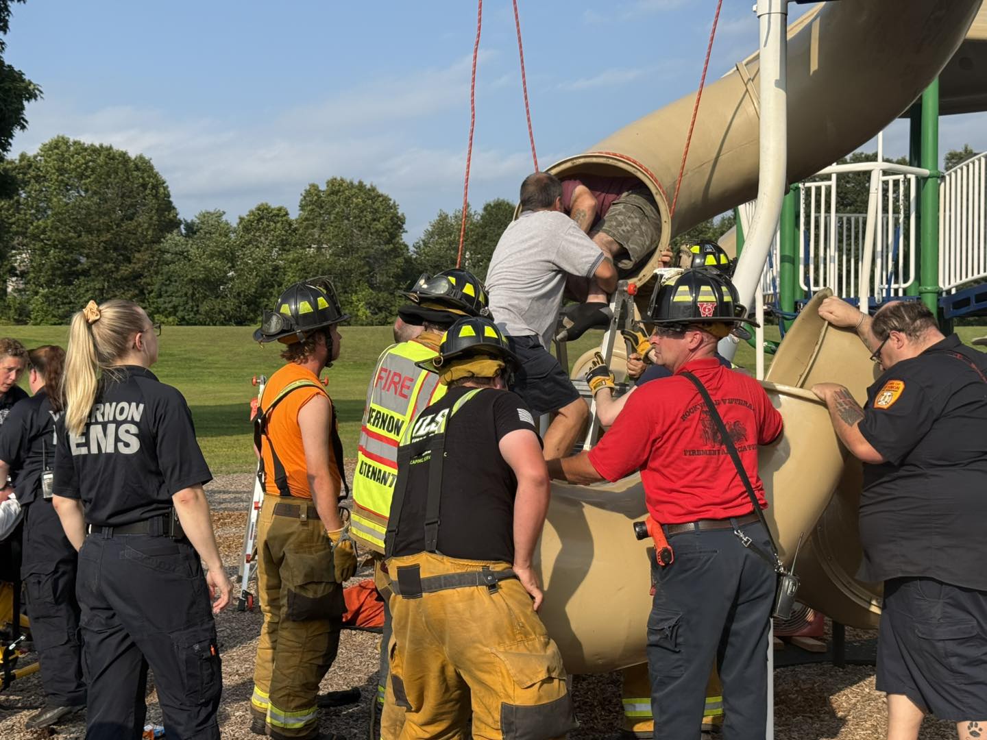 Connecticut man stuck in slide makes it on the 'Today' show