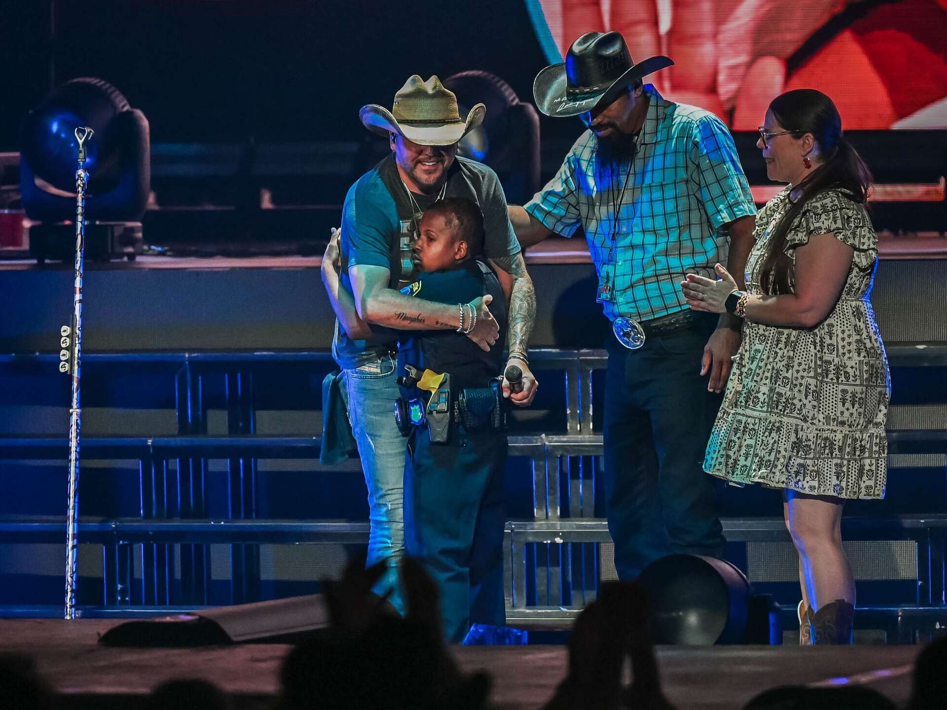 Houston teen 'DJ' Daniel makes appearance at Jason Aldean show