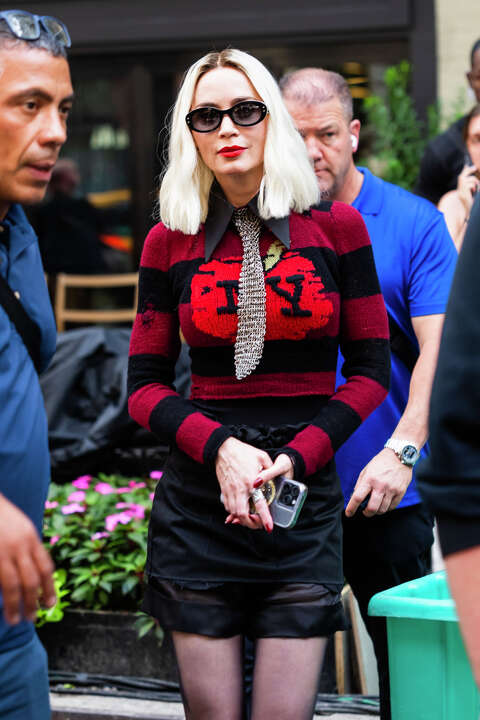 Paige DeSorbo spotted on set of 'The Devil Wears Prada 2' in NYC