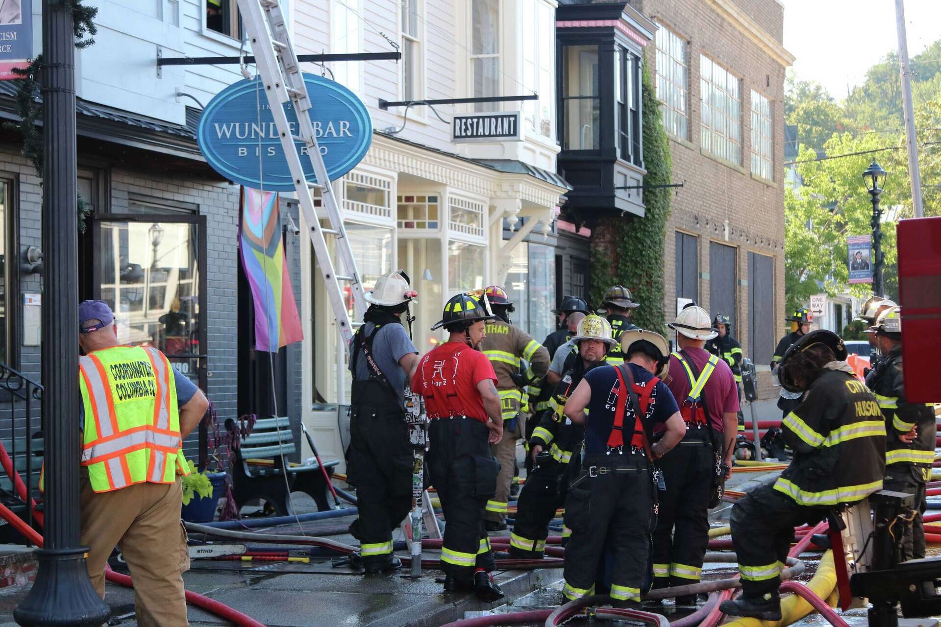 Fire damages 3 buildings in Hudson, including Wunderbar Bistro