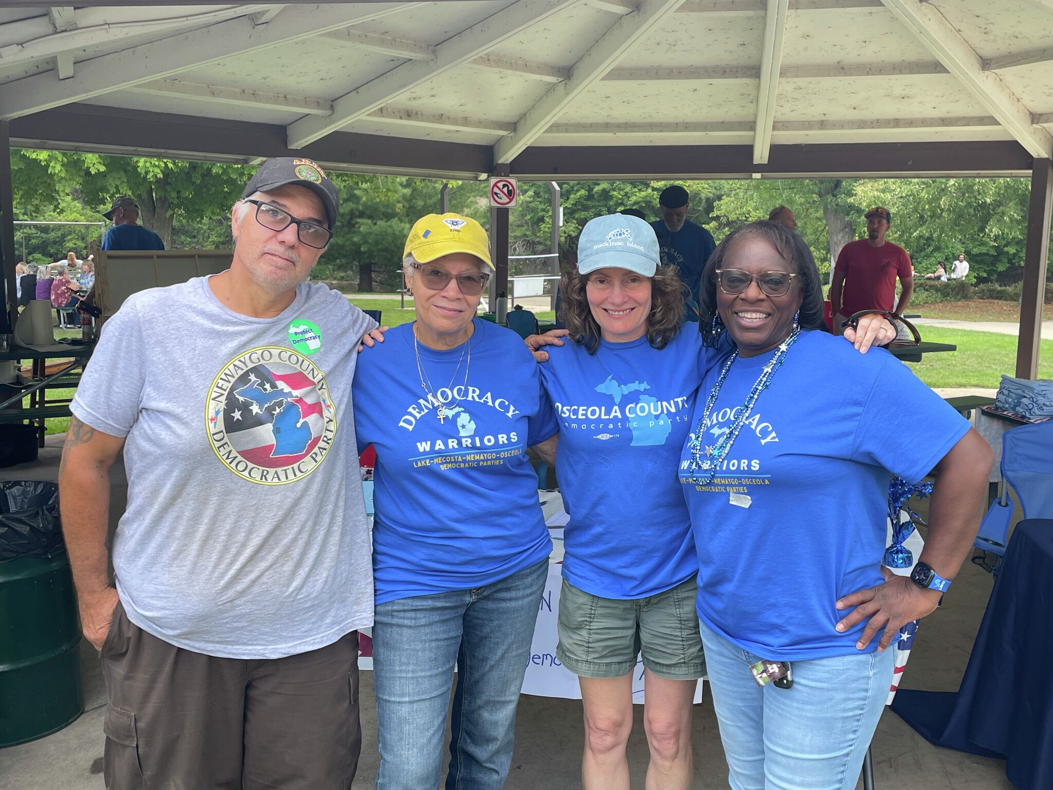 Democratic parties host ice cream social at Hemlock Park in Big Rapids