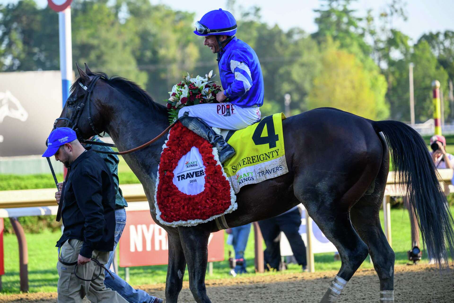 Sovereignty's jockey Junior Alvarado reflects on Derby, Travers wins