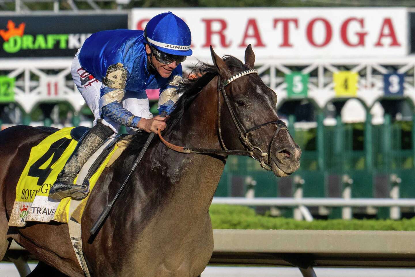 Sovereignty's jockey Junior Alvarado reflects on Derby, Travers wins