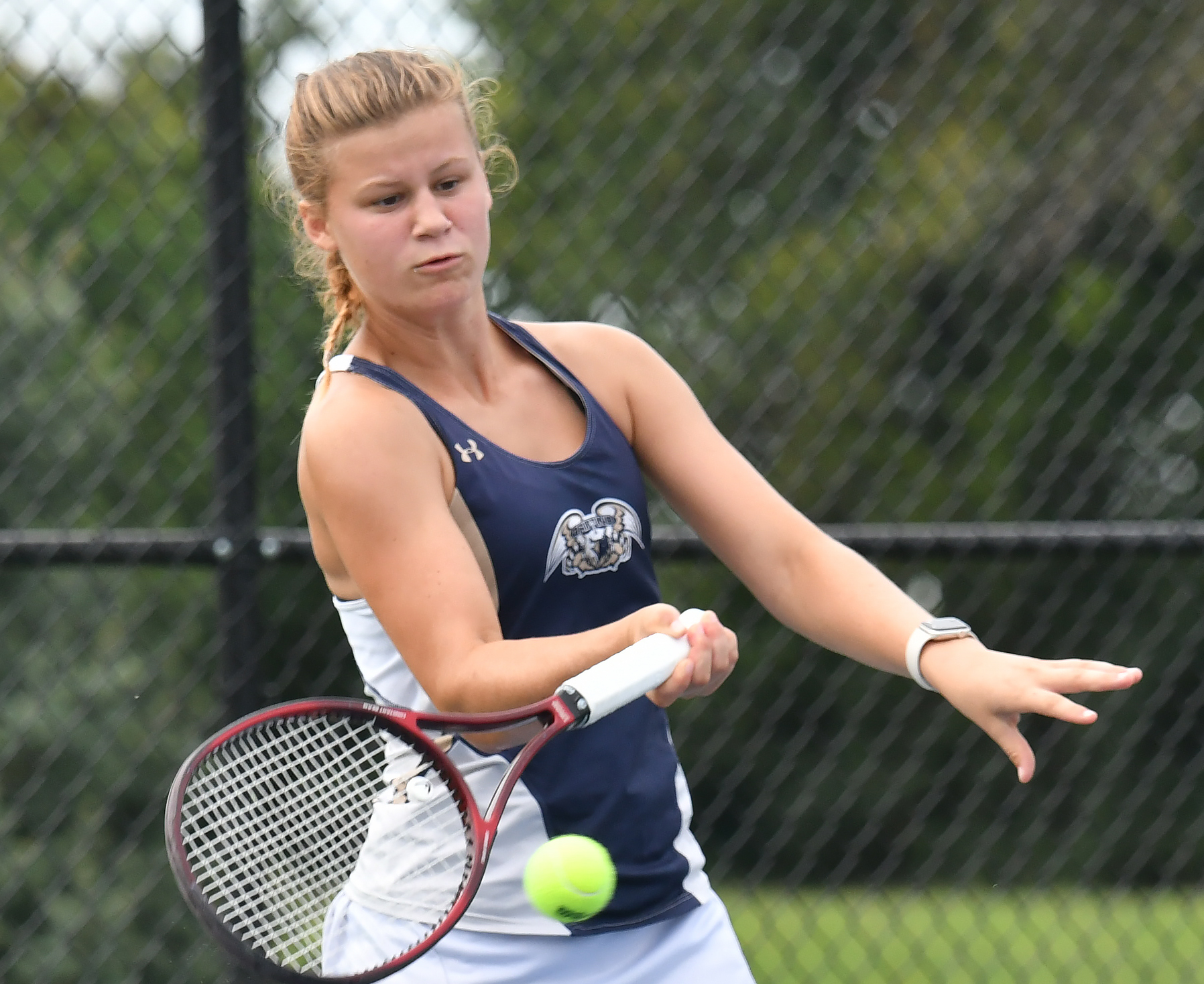 Natalie Beck reaches 100 wins in Father McGivney's victory