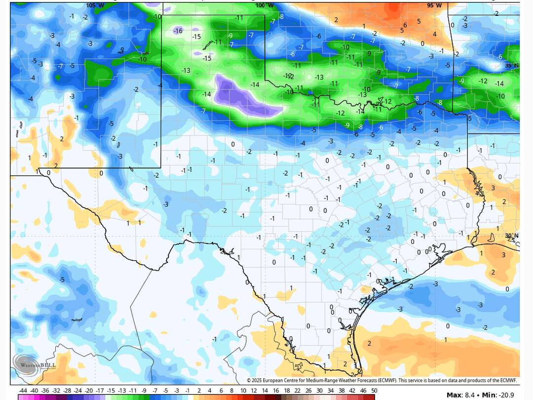 First taste of fall for the Great Plains but what about Texas?