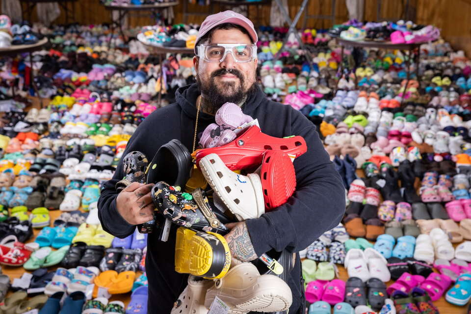 CT's 'Croc King' has a Guinness World Record – and nearly 4,000 Crocs