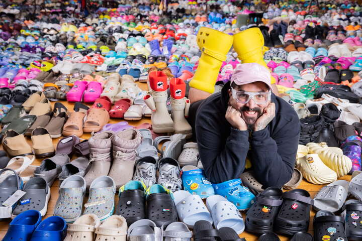 CT's 'Croc King' has a Guinness World Record – and nearly 4,000 Crocs