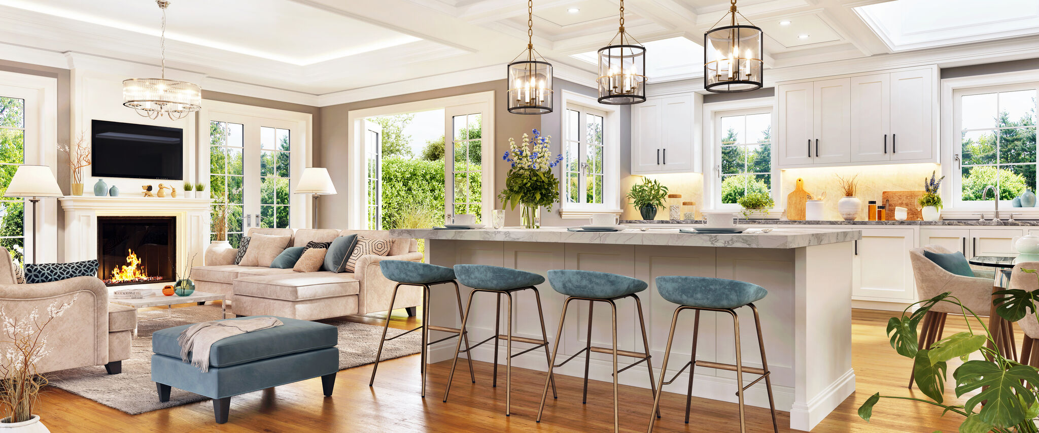 JL Caccamo Design on ways to define spaces in an open-concept home