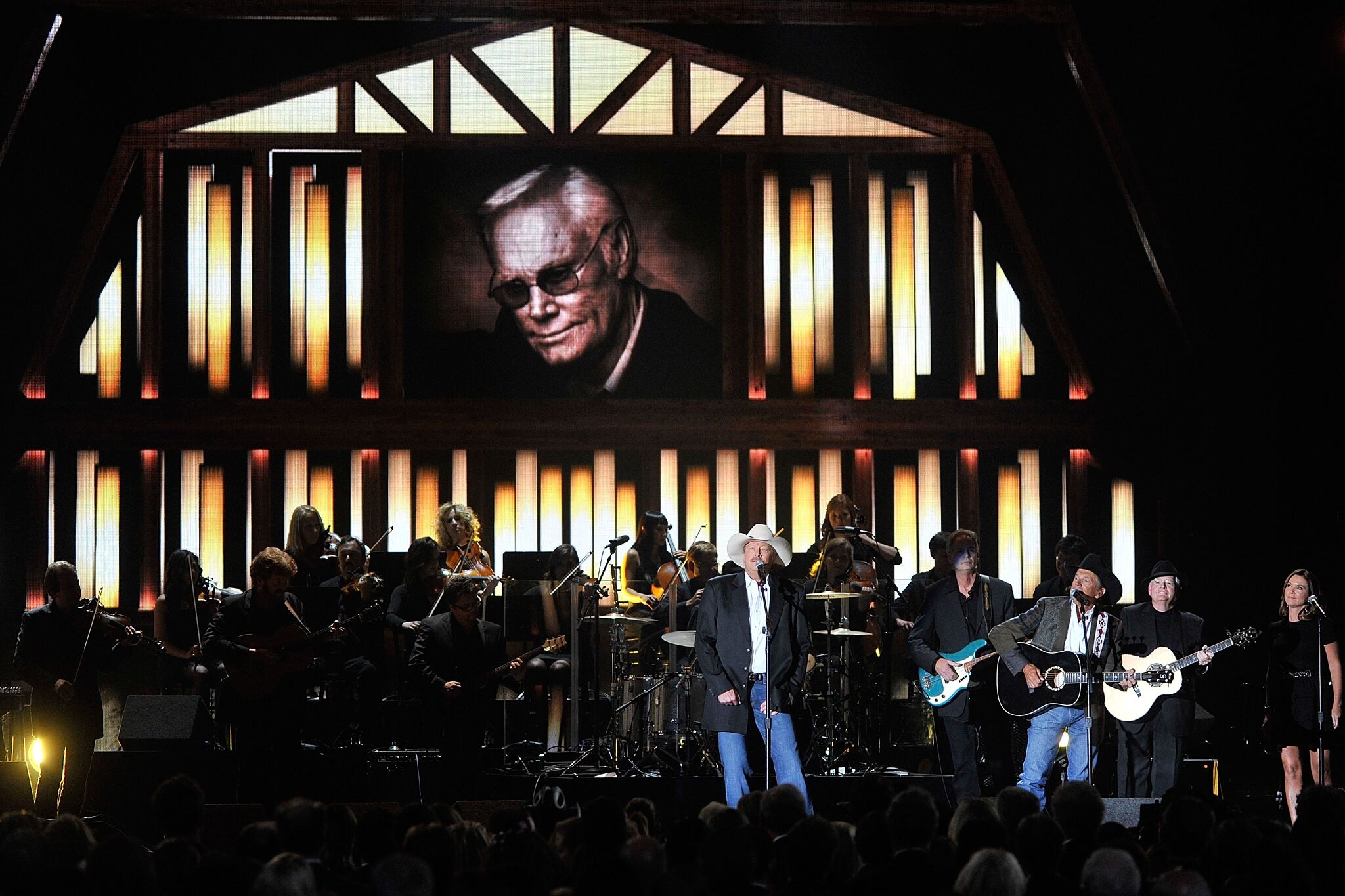 George Jones, Alan Jackson join in Opry tribute duet of legendary hit