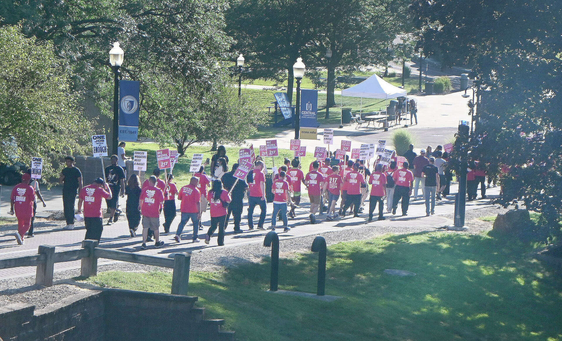 Contracts with raises are 'essential,' say CT food-services workers