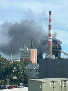 Fire breaks out at Bridgeport power plant during demolition