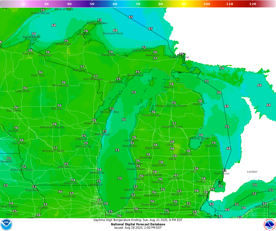 Michigan weather: Labor Day weekend to warm up