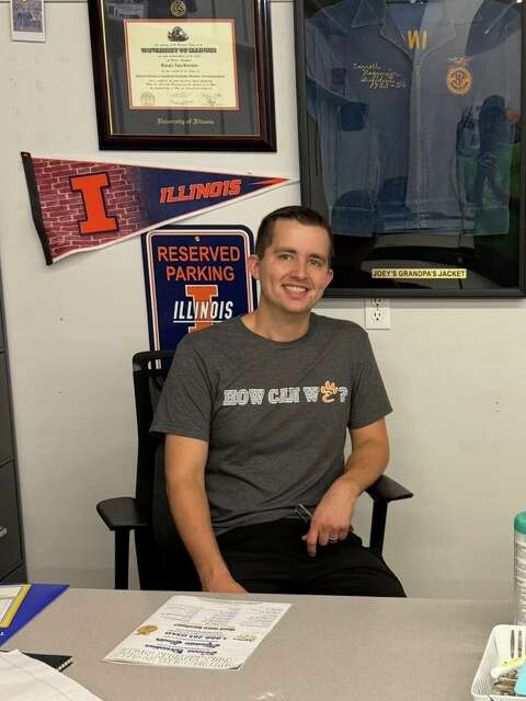 First-Year EHS ag teacher Joseph Birrittier inspires students