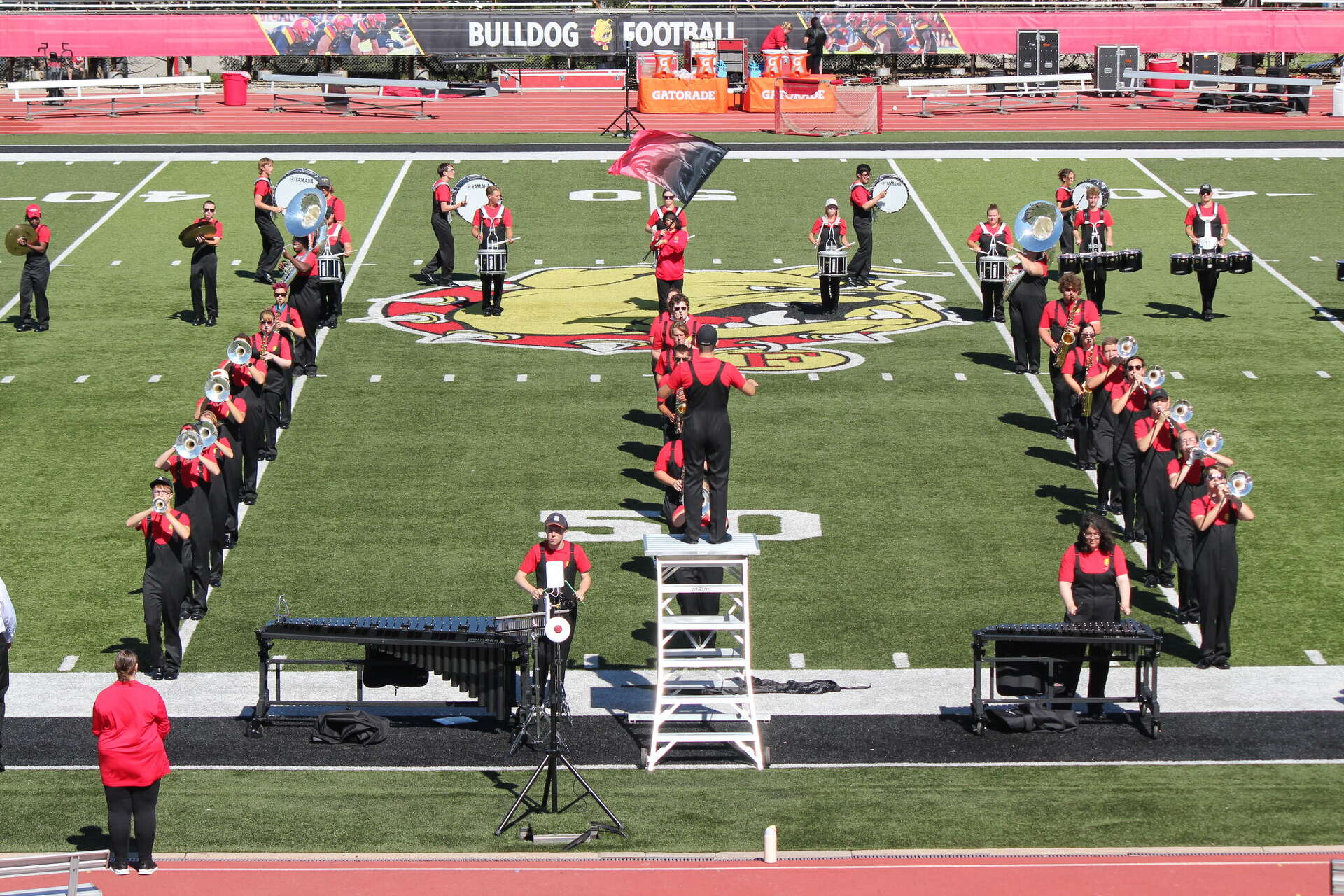 Ferris State University marching band takes field, a first in 30 years