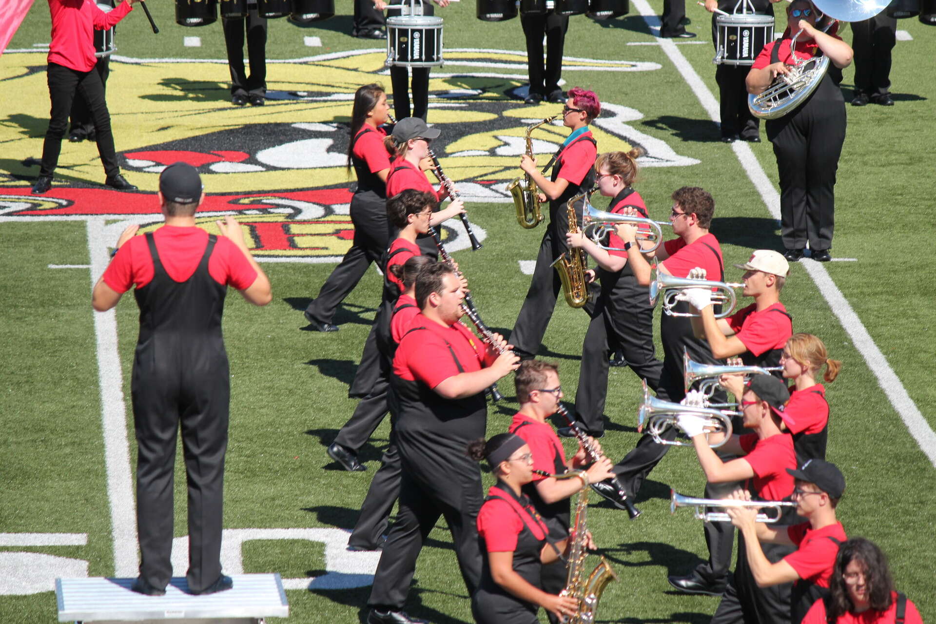 Ferris State University marching band takes field, a first in 30 years