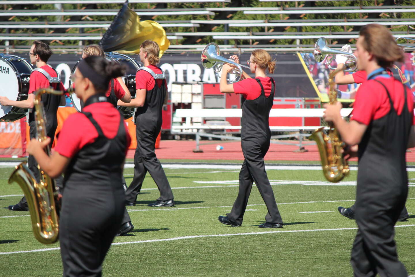 Ferris State University marching band takes field, a first in 30 years