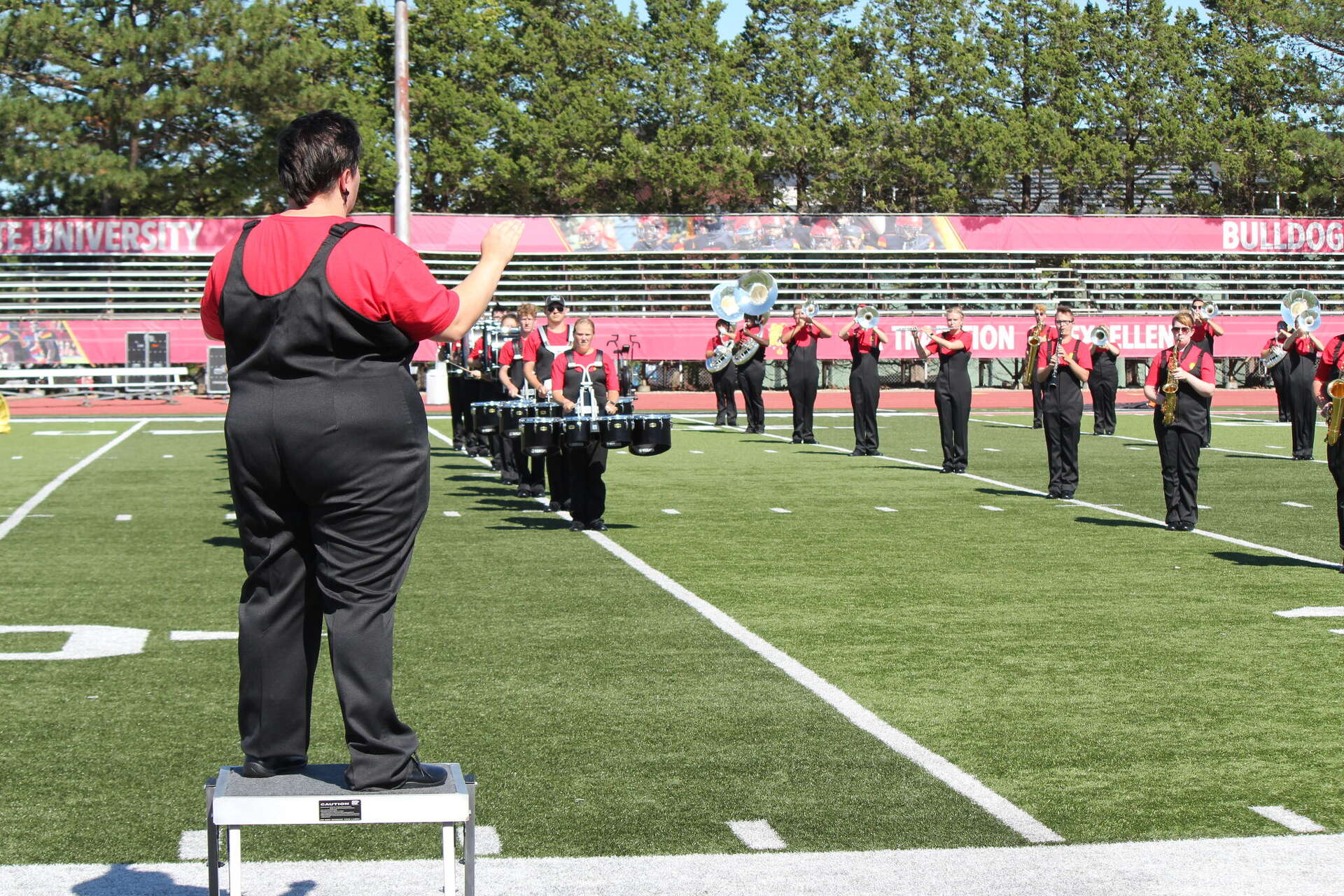 Ferris State University marching band takes field, a first in 30 years