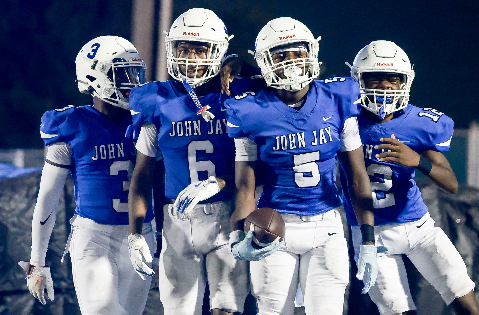 Jay football gets a late interception to beat Holmes in opener