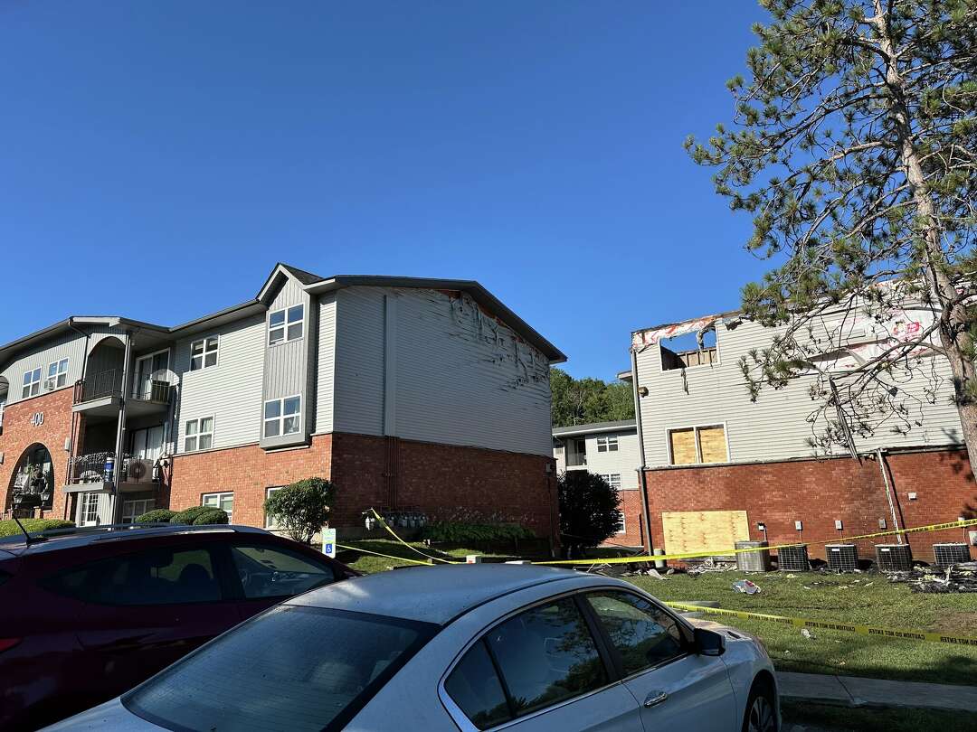 Fire guts apartment building on Clifton Park's London Square Drive