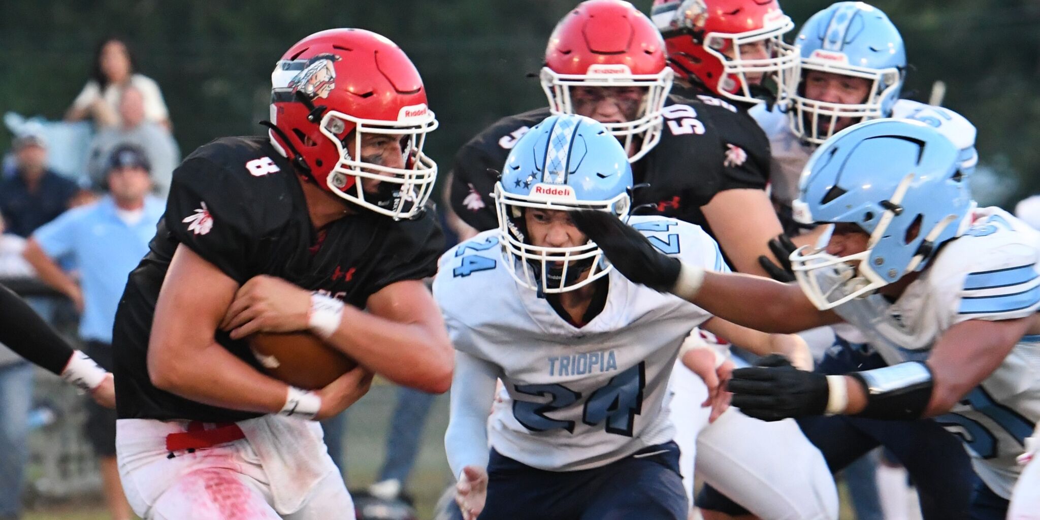 Calhoun routs Triopia 42-0 as Lorton scores 3 TDs in opener