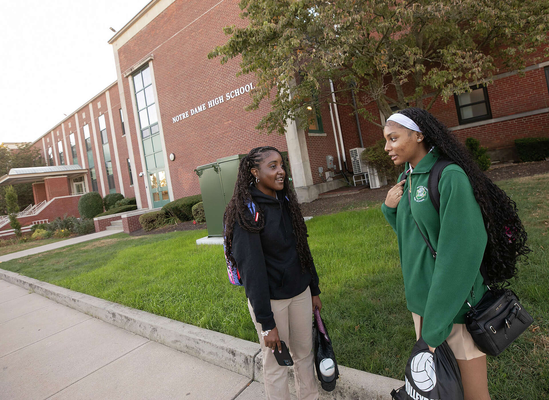 West Haven's Notre Dame High School celebrates first day as co-ed