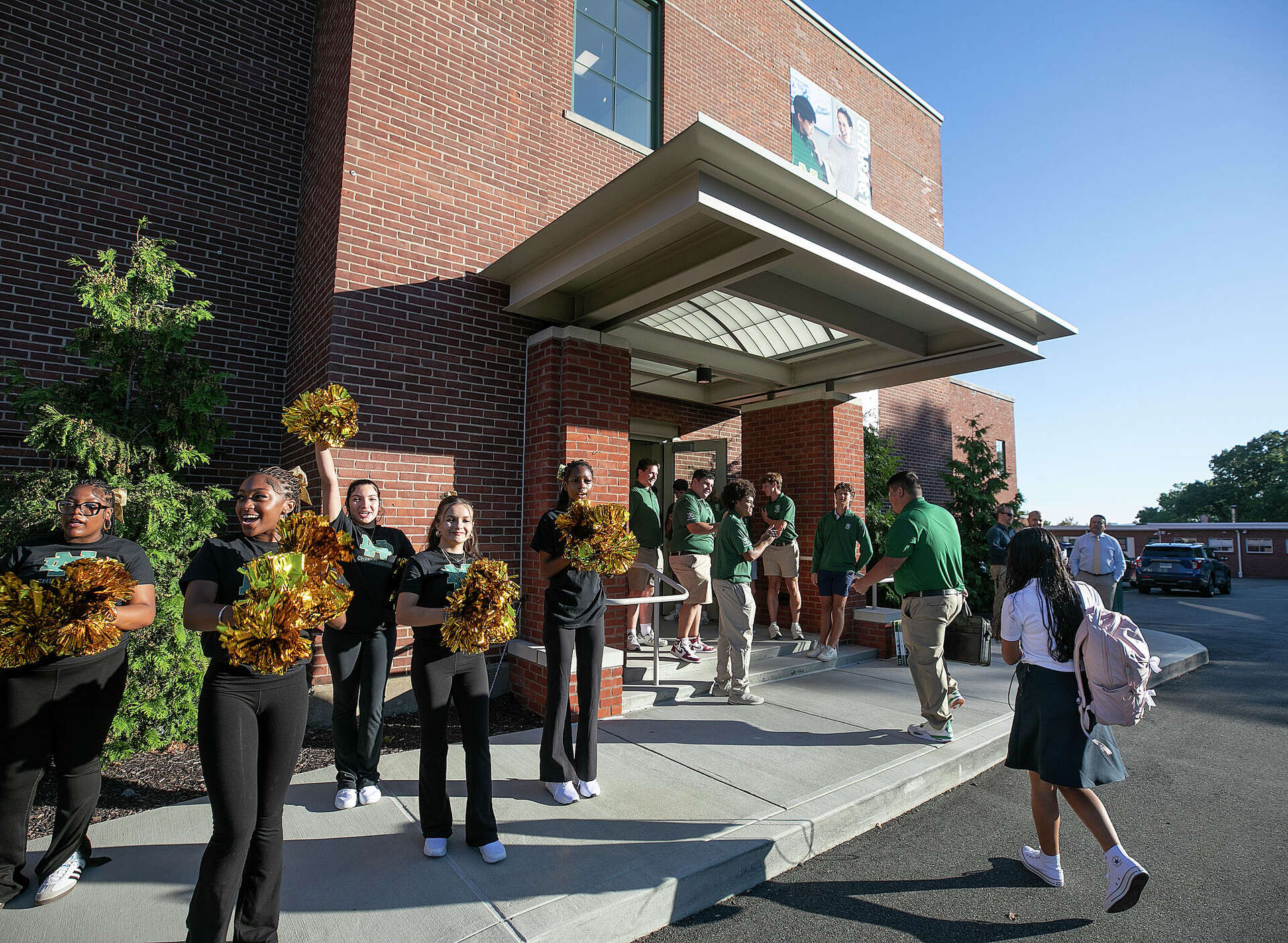 West Haven's Notre Dame High School celebrates first day as co-ed