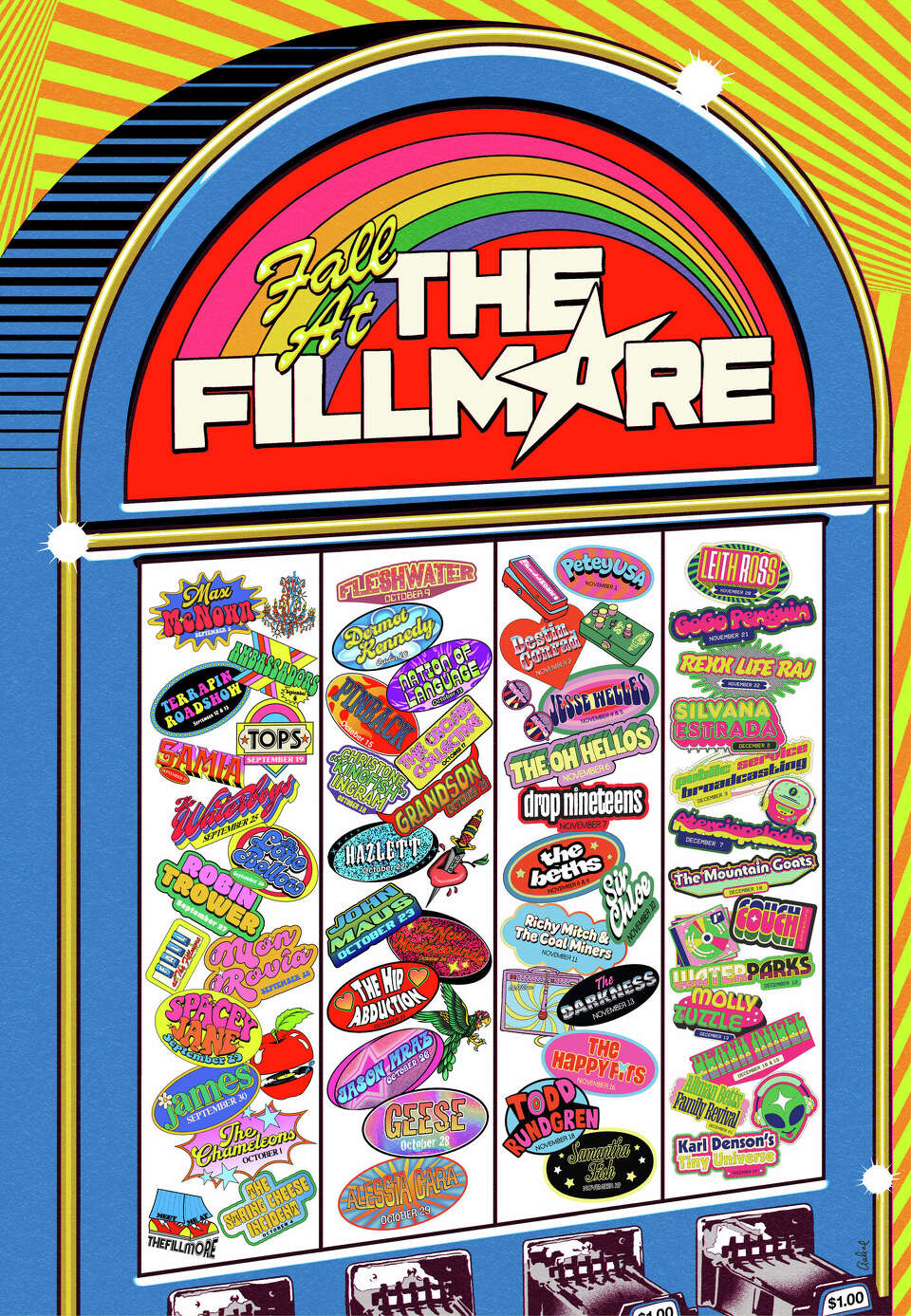 The Fillmore launches fall 2025 with concerts, tattoos and sticker art